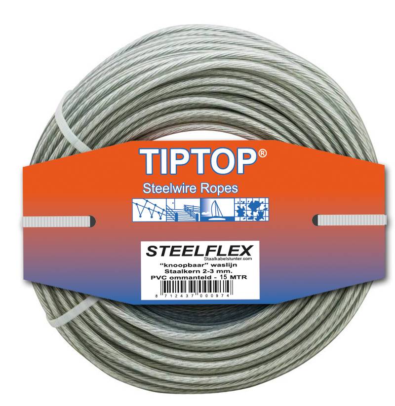 Steelwire - Wasline Clothesline 15 Meter For Sale - Wire rope stunter