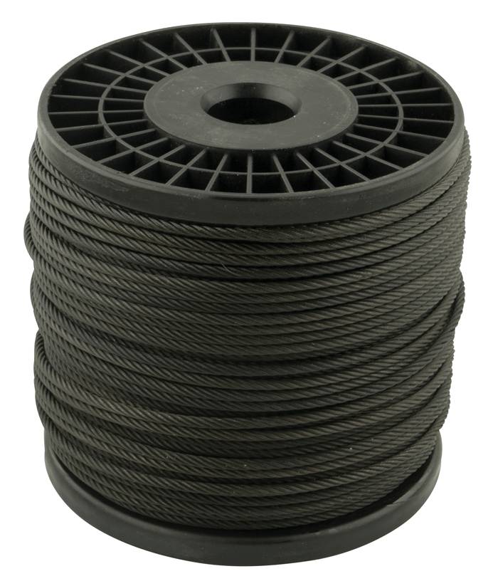 Wire Rope 3 Mm Black 100 Meter For Sale - Wire rope stunter