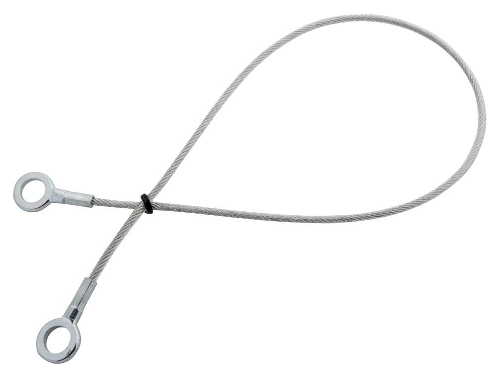 Safetycable 50Cm With Loops Black For Sale - Wire rope stunter