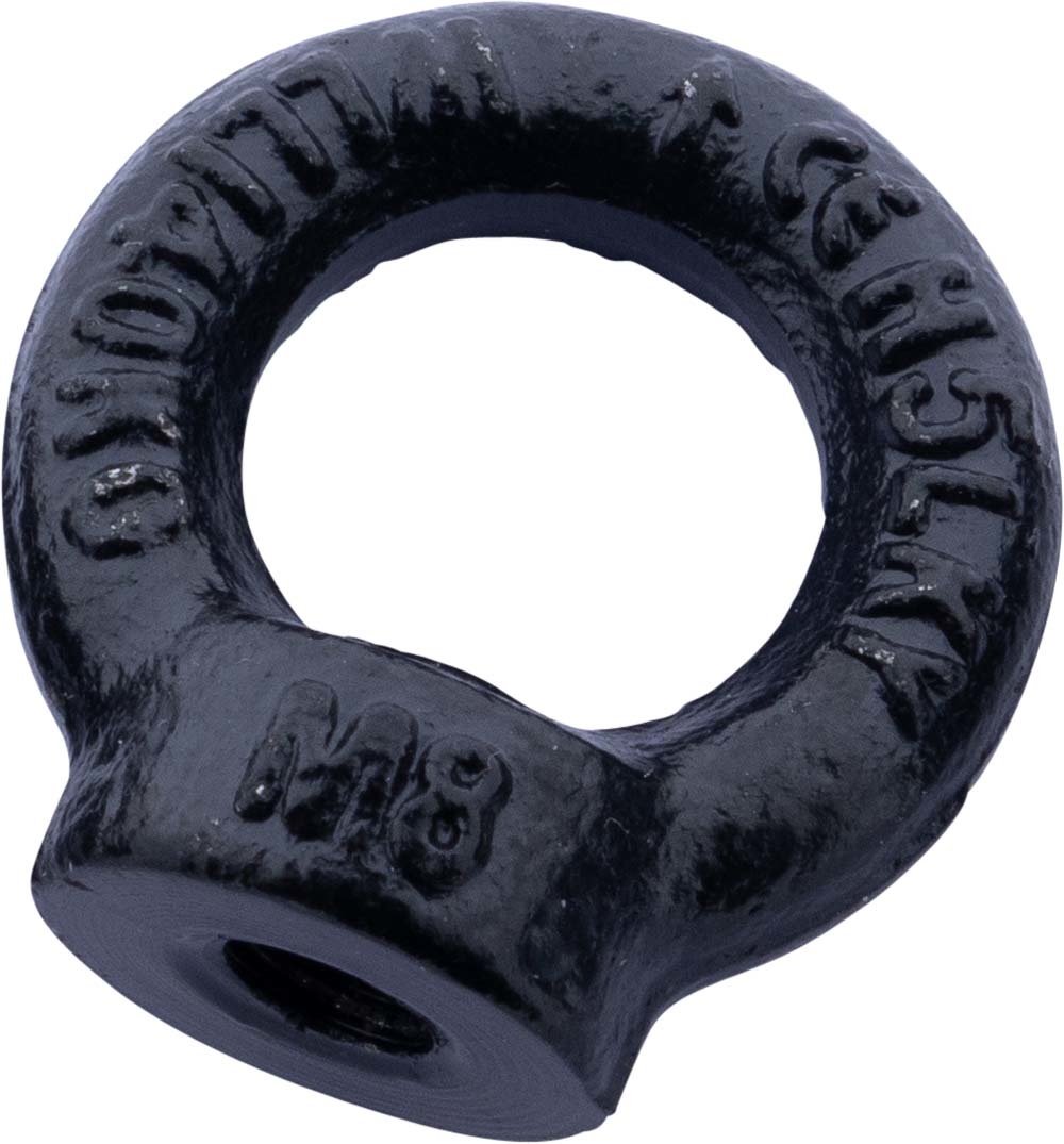 Schwarze Ringmutter M8 Ösenmutter kaufen - Staalkabelstunter