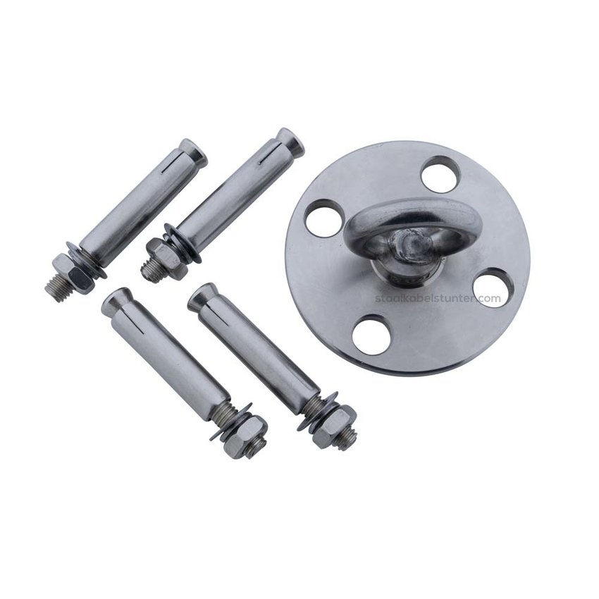 Stainless Eyeplate 92Mm Turnable Ring For Sale - Wire rope stunter