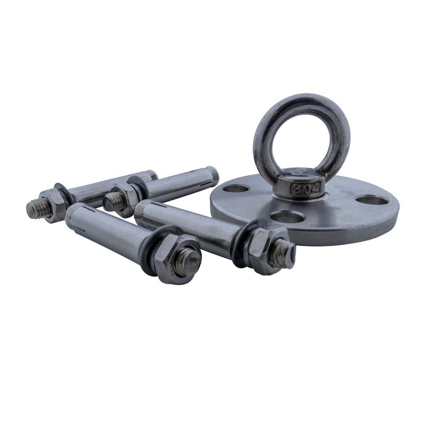 Stainless Eyeplate 92Mm Turnable Ring For Sale - Wire rope stunter