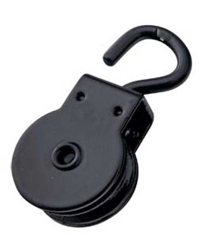 Pulley With Hook black For Sale - Wire rope stunter