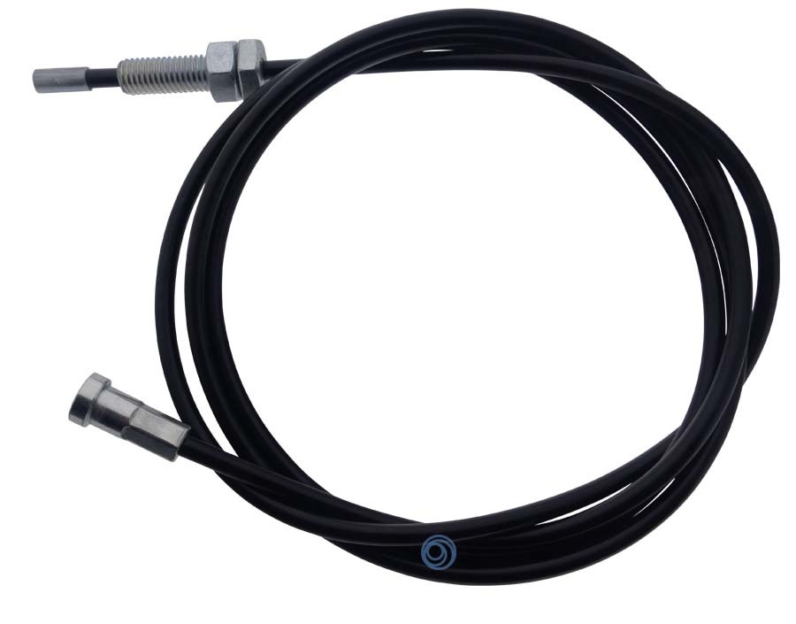 Fitness Steel Cable 4.0mm/6.0mm 2 metres black with end cap & M12 ...