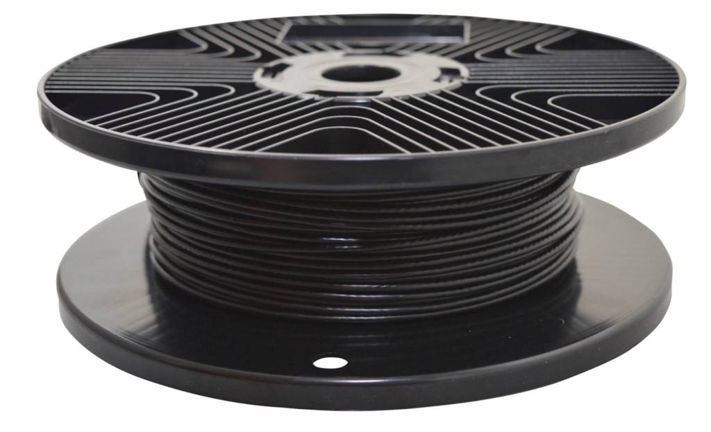 Wire Rope 1.7/2.5Mm Black 100 M Pvc For Sale - Wire rope stunter