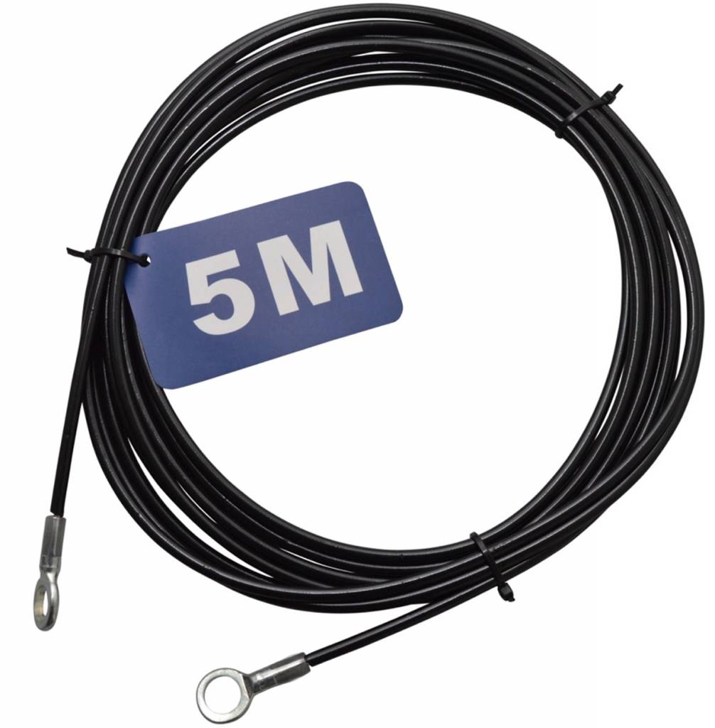 Safetycable 5M With Loops Black For Sale - Wire rope stunter