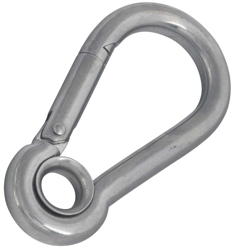 Feuerwehr KarabinerHaken Edelstahl 7x70 mit Kausche kaufen - Staalkabelstunter