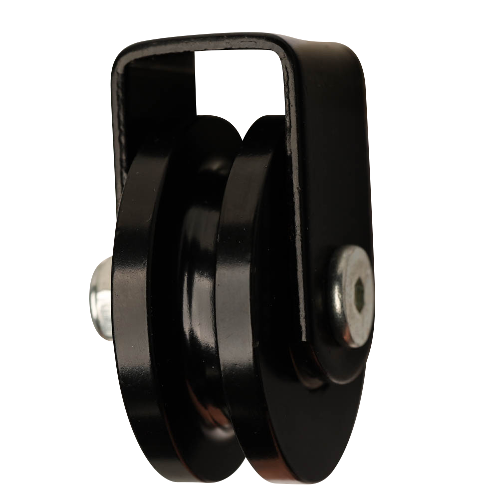 Pulley with weld-on bracket - 60mm For Sale - Wire rope stunter