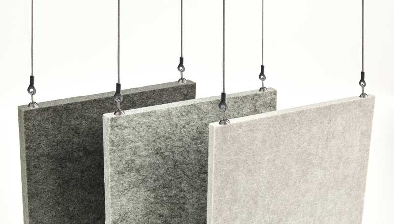 Steel cable with spiral spring as a suspension system for acoustic ...