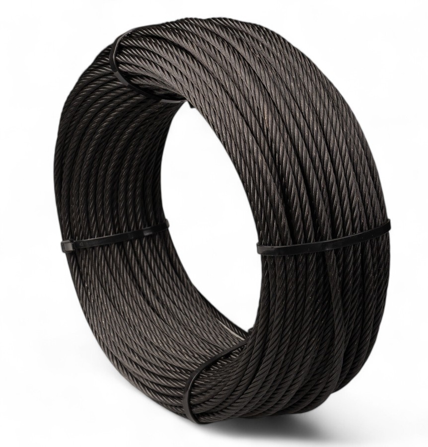 Wire Rope 4mm Black 10 Meter For Sale - Wire rope stunter