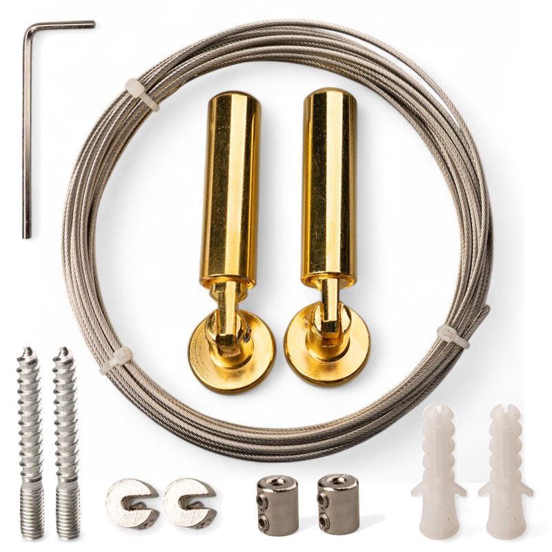 Curtain Wire Assemblyset gold For Sale - Wire rope stunter