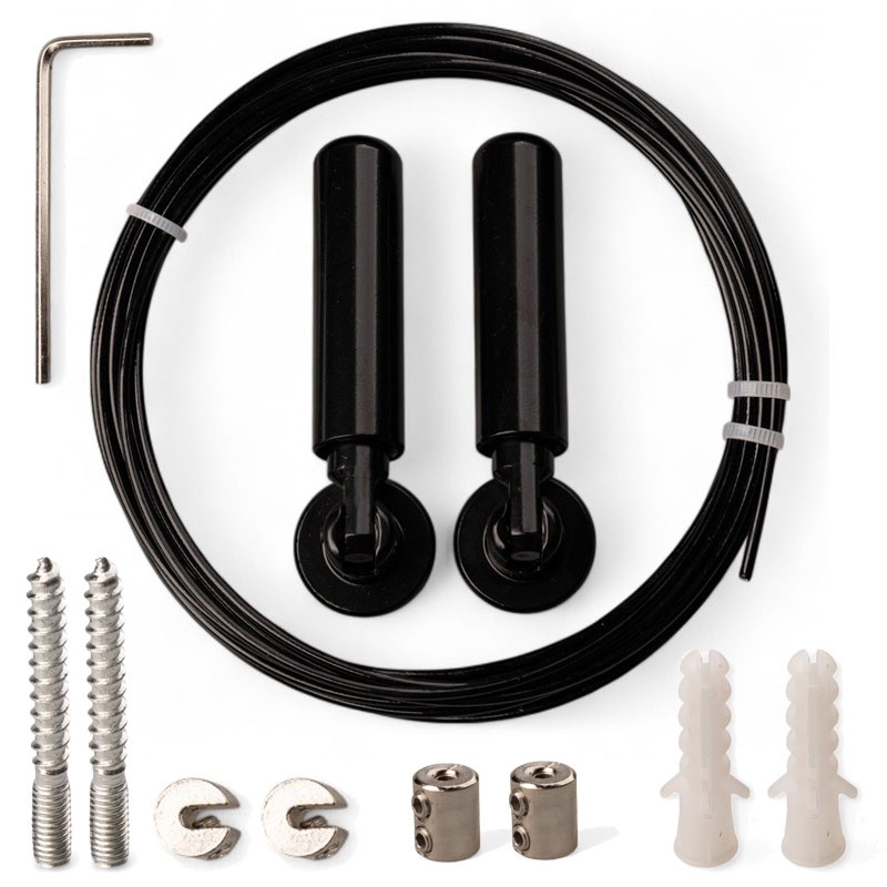 Curtain Wire Assemblyset black For Sale - Wire rope stunter