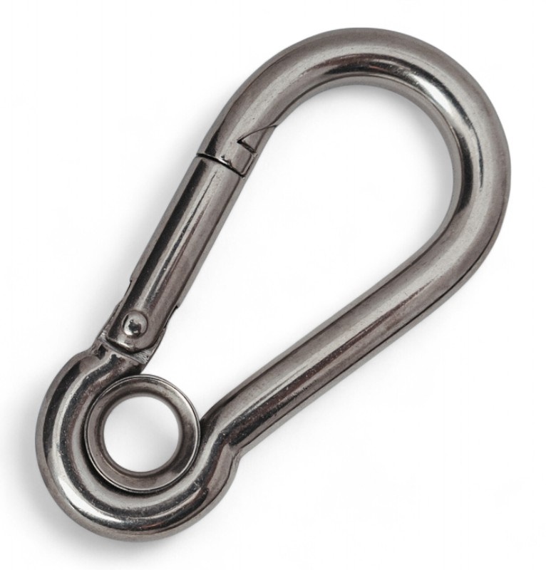 Snap Hook Stainless 4X40 With Eye For Sale - Wire rope stunter