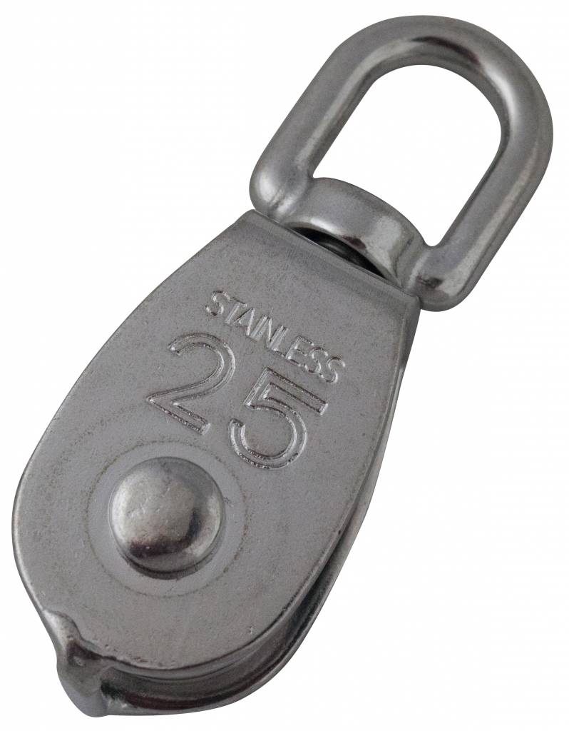 Rvs Katrollen 25mm kopen - Staalkabelstunter