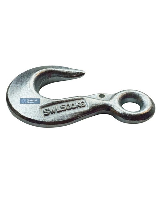Hijshaak met vast oog 120mm kopen - Staalkabelstunter