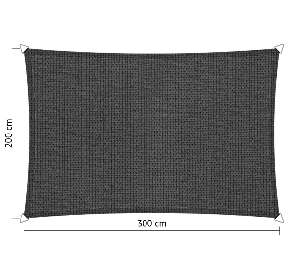 Schaduwdoek rechthoek (diverse varianten/ afmetingen) - Hekwerk Direct