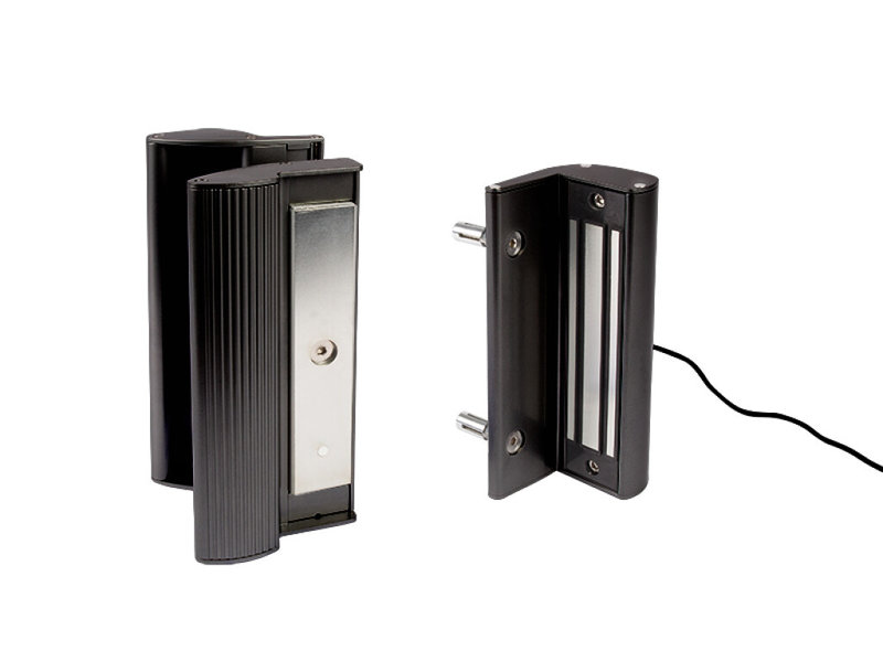 Opbouw magneetslot met handvaten | Aluminium of zwart - Hekwerk Direct