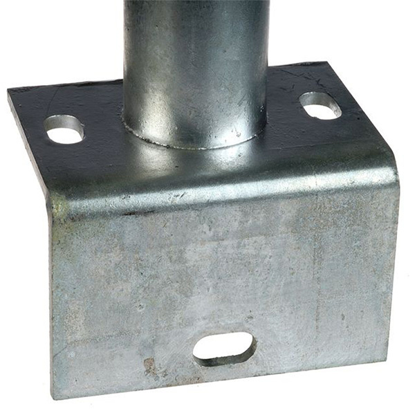 Voetplaat adapter keerwand ø 60 mm - Voetplaatadapter L uitvoering ...
