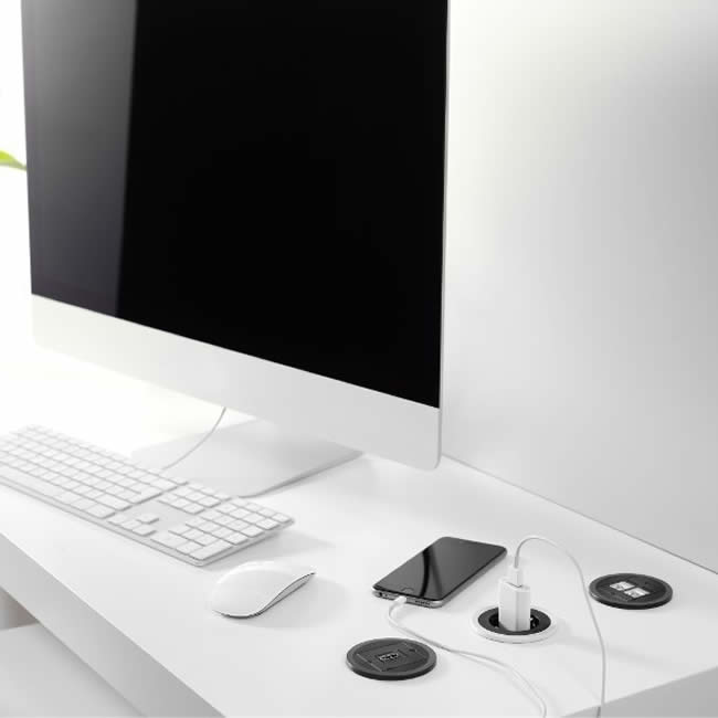 USB Stopcontact Inbouw Bachmann Pix | Keuken & Bureau | Ikshop - IkShop