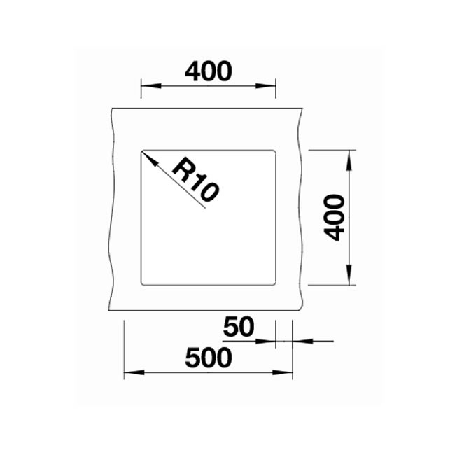 Zwarte Spoelbak Blanco SUBLINE 400U-525990 | Black line | Onderbouw ...