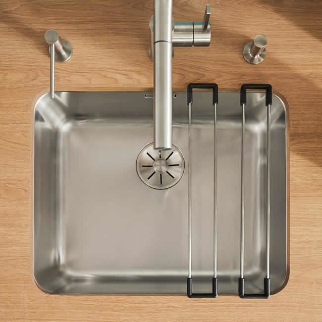 Blanco TOP-RAILS-235906, RVS set van twee accessoires Spoelbak - IkShop