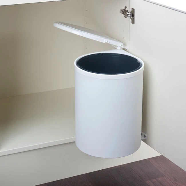 Wesco Rondo, Wit 13 liter inbouw afvalemmer - IkShop