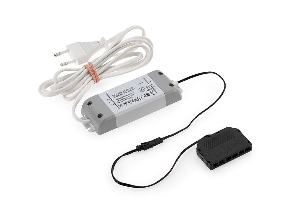 LED Converter 12V, wit | LED Transformator 12V-15W - IkShop