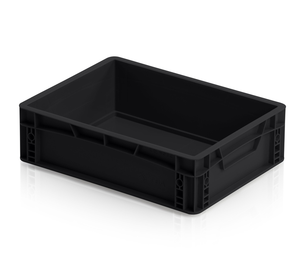 ESD Eurobox 40x30 cm diverse hoogtes ESD Euro container Bakken zwart ...