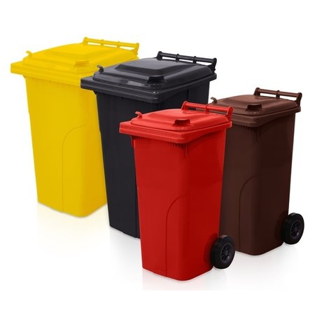 Afvalcontainer 120L Blauw Minicontainer Vuilnisbakken Op Wielen ...