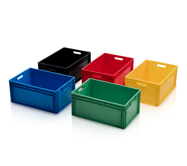 Eurobox Universal 60x40x27cm green closed handle Eurocontainer KLT box ...