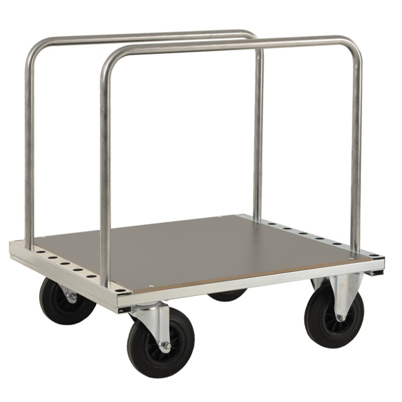 Board trolley L89xW80xH94 cm with space for 9 galvanized dividers 500K
