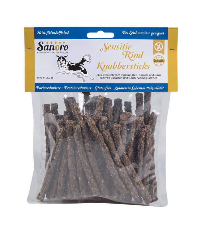 Hundefutter Rind Sensitiv mit Bio-Reis - purinarm, proteinreduziert ...
