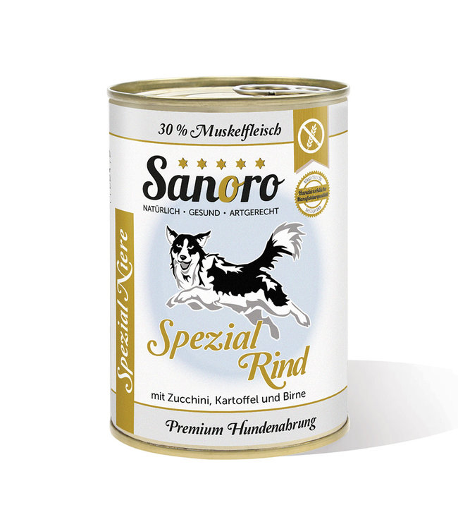 Spezial Hundefutter vom Bio-Rind mit Bio-Zucchini und Bio-Kartoffel ...
