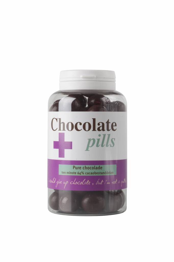 Chocolate pills with dark chocolate - The Chocolate Line Webshop