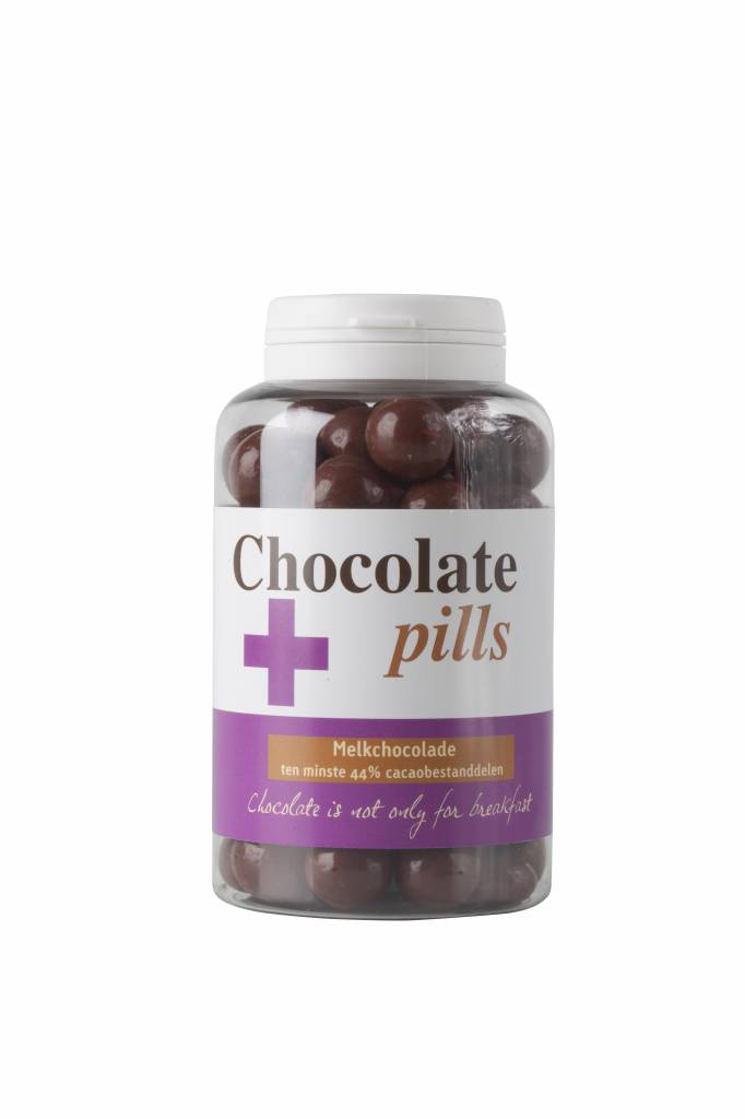 chocolate pills with milk chocolate - The Chocolate Line Webshop