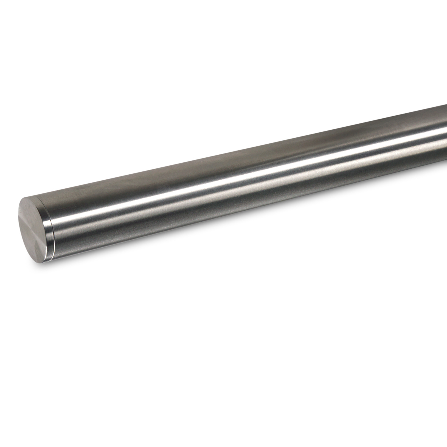 INOX trapleuning rond, smal geborsteld INOX | LEUNINGvakman.be