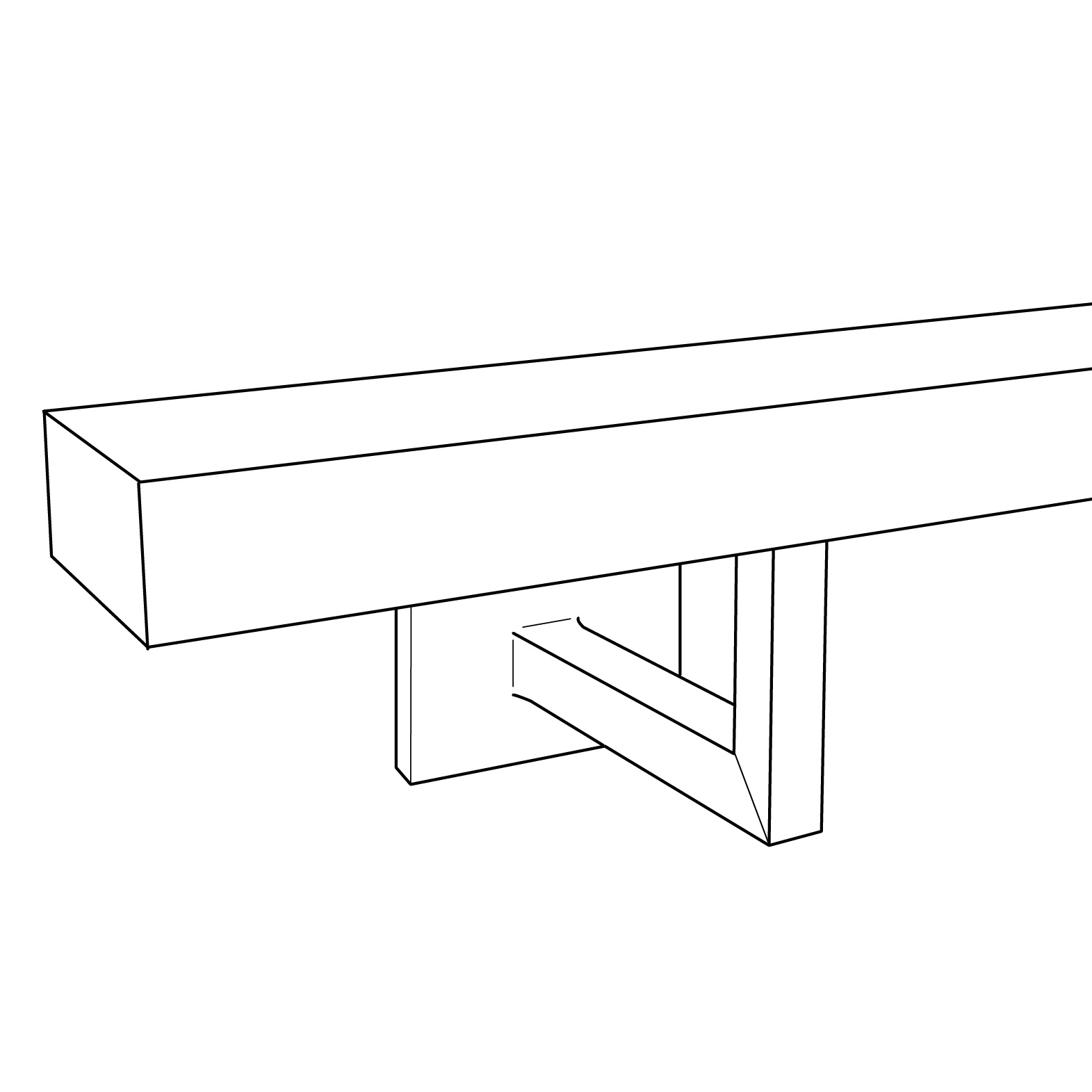 Trapleuning in iedere RAL kleur - (40x20 mm) - incl. dragers TYPE 11