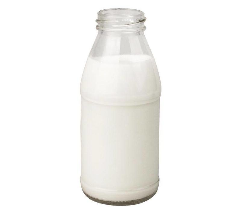 CHRselect Bouteille de Lait en Verre | 200ml | 12 Pièces