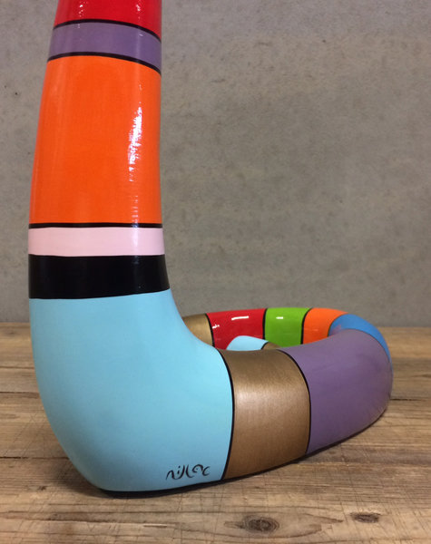 Niloc Pagen - Standing Snake Delfts Blue - Online art - Flowerfeldt