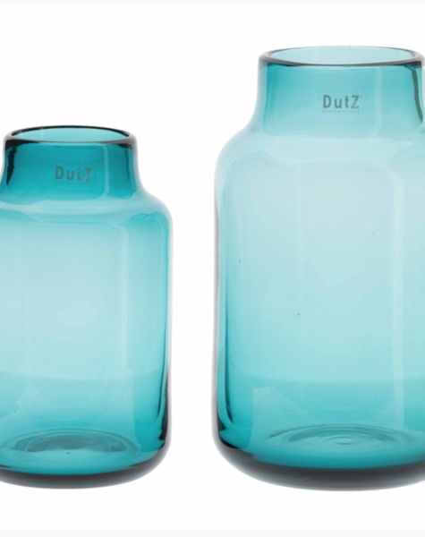 Blauwe vaas Nova navy - Blauwe vazen - Blauwe glazen vaas van DutZ ...