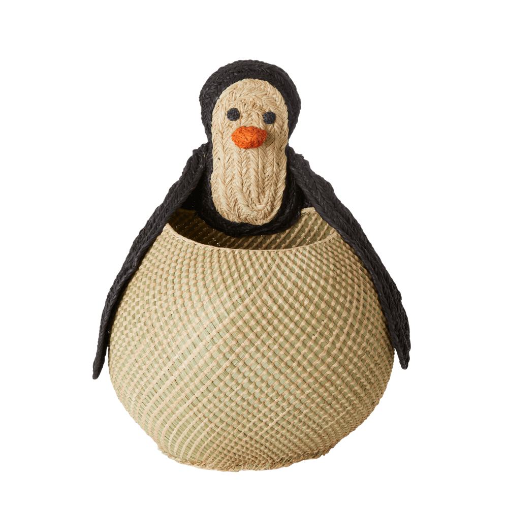 Rice Denmark speelgoedmand kinderkamer pinguïn | Kidzsupplies