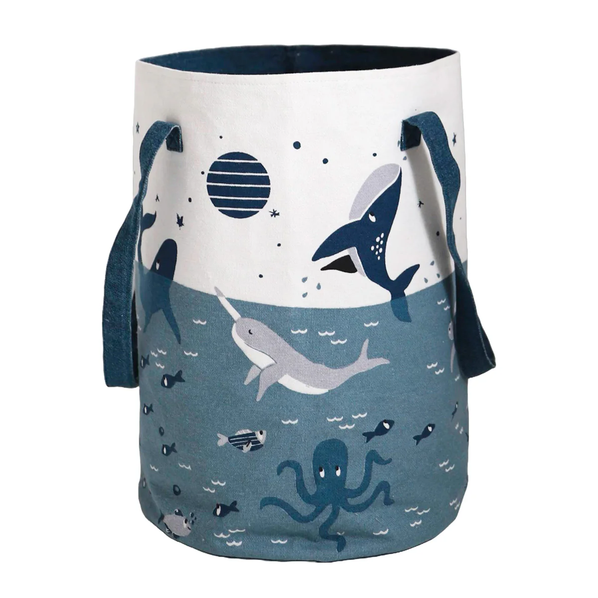 Nattiot speelgoedmand vissen en zeedieren Little Deep Blue | Kidzsupplies