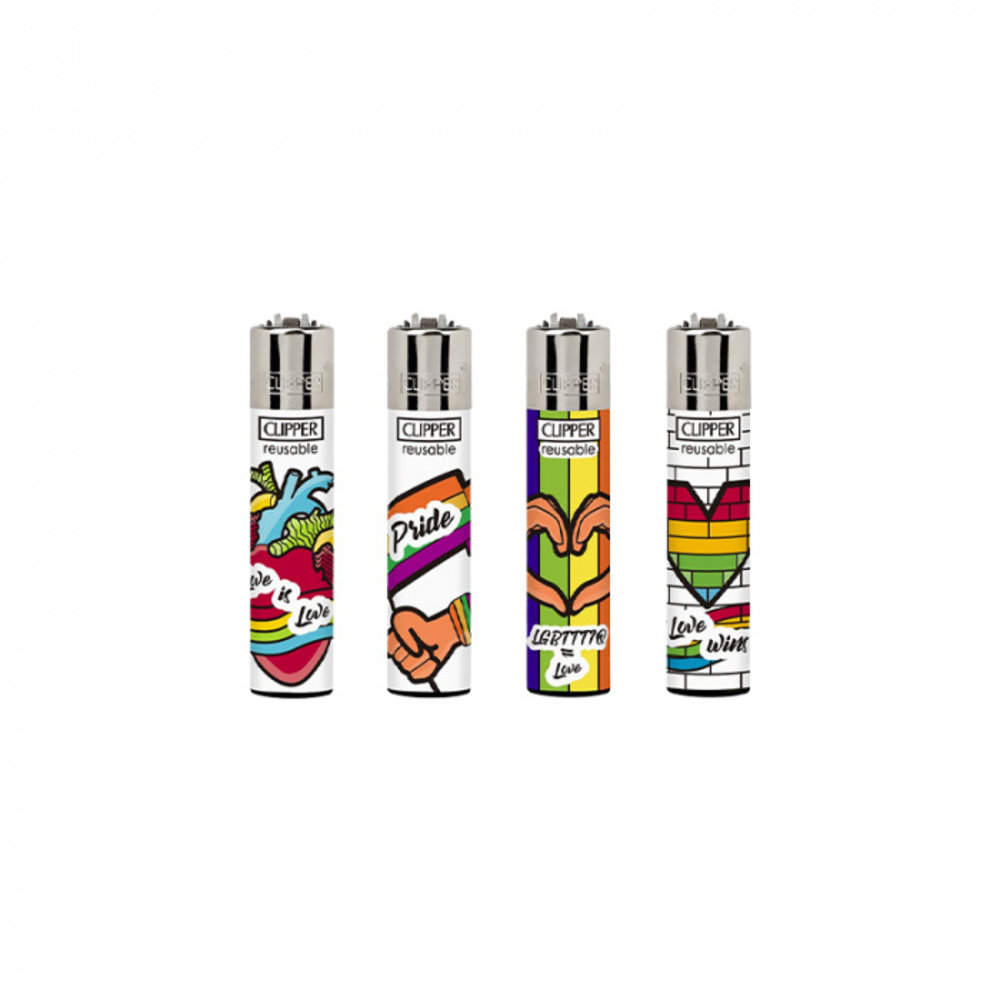 Clipper Rainbow Pride lighter set - Novus Fumus