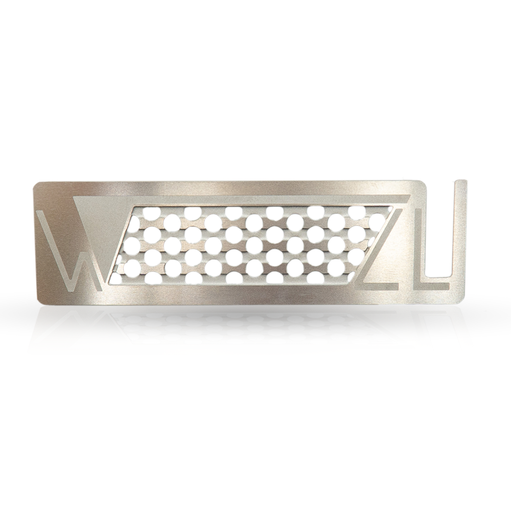 Woodzl - Stainless steel card grinder with stamper - Novus Fumus