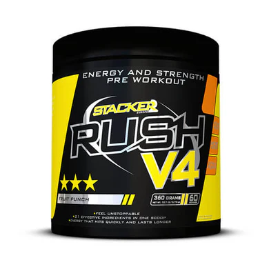 Buy Stacker2 Rush V4 Pre-Workout | 360g – Powerful & Explosive - Novus Fumus