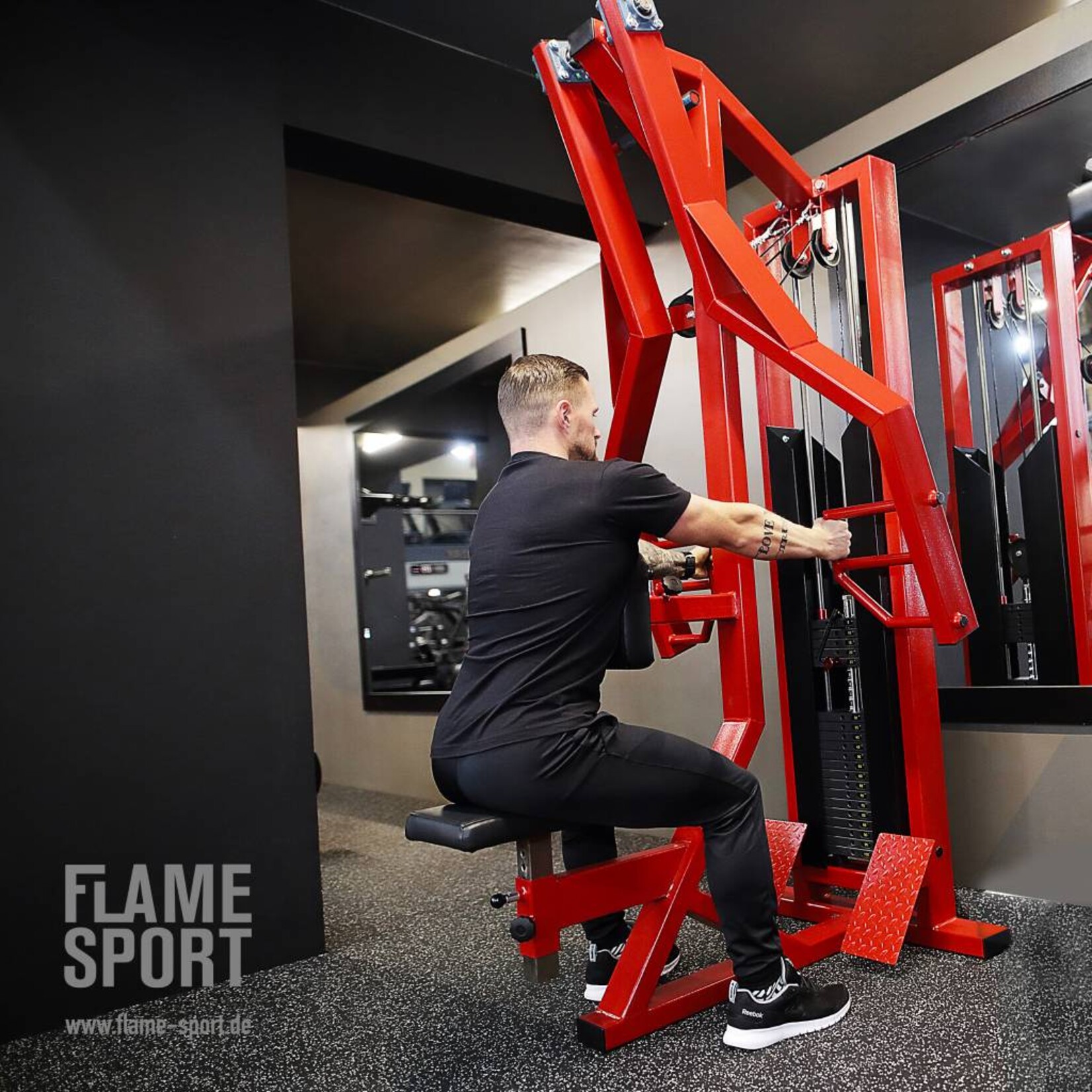 Seated Row Machine (4M) FLAME SPORT - FLAME SPORT - Professional Gym ...