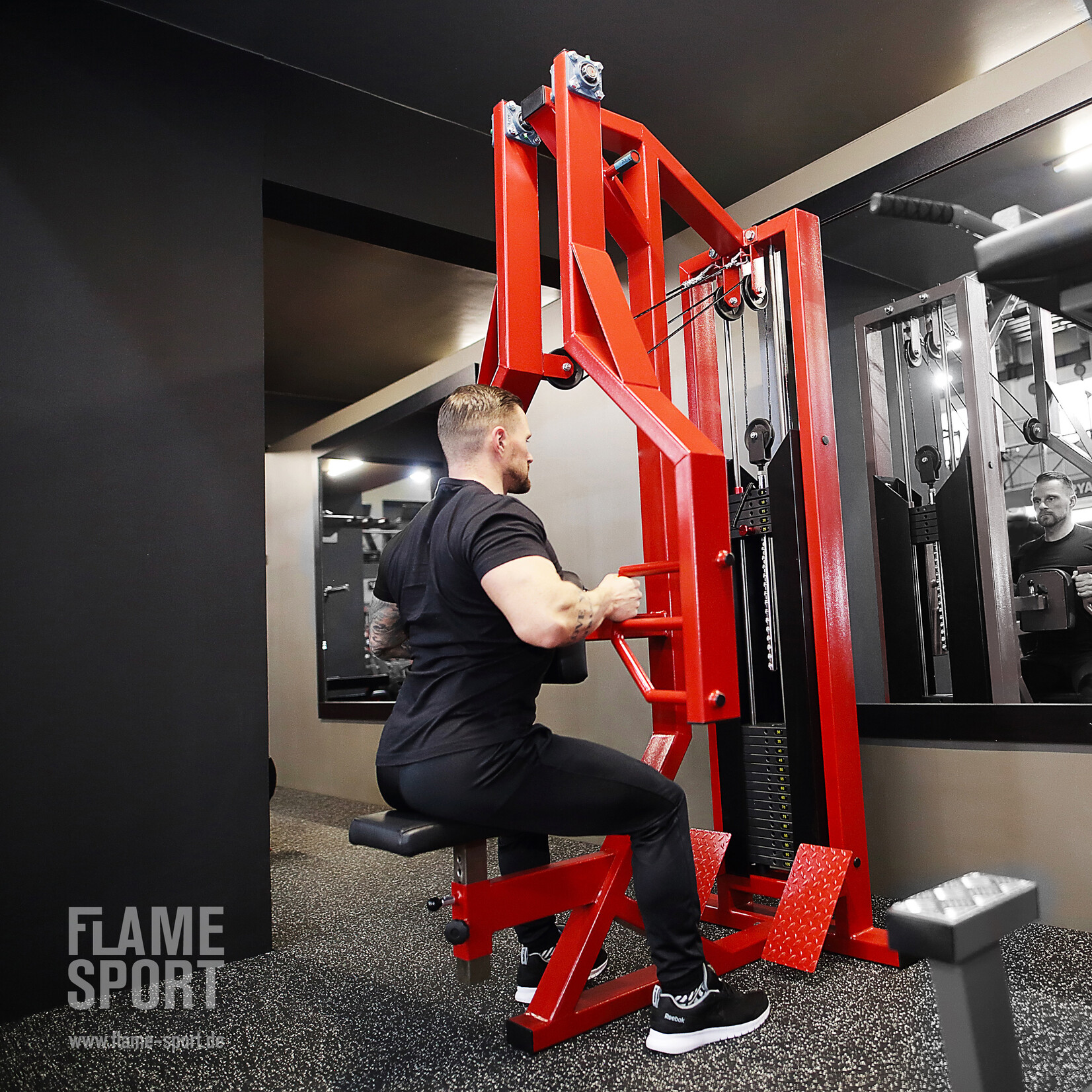 Seated Row Machine (4M) FLAME SPORT - FLAME SPORT - Professional Gym ...