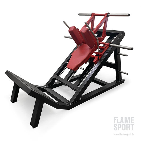 Seated Hack Squat Machine (1DXX) with adjustable foot platform - FLAME ...