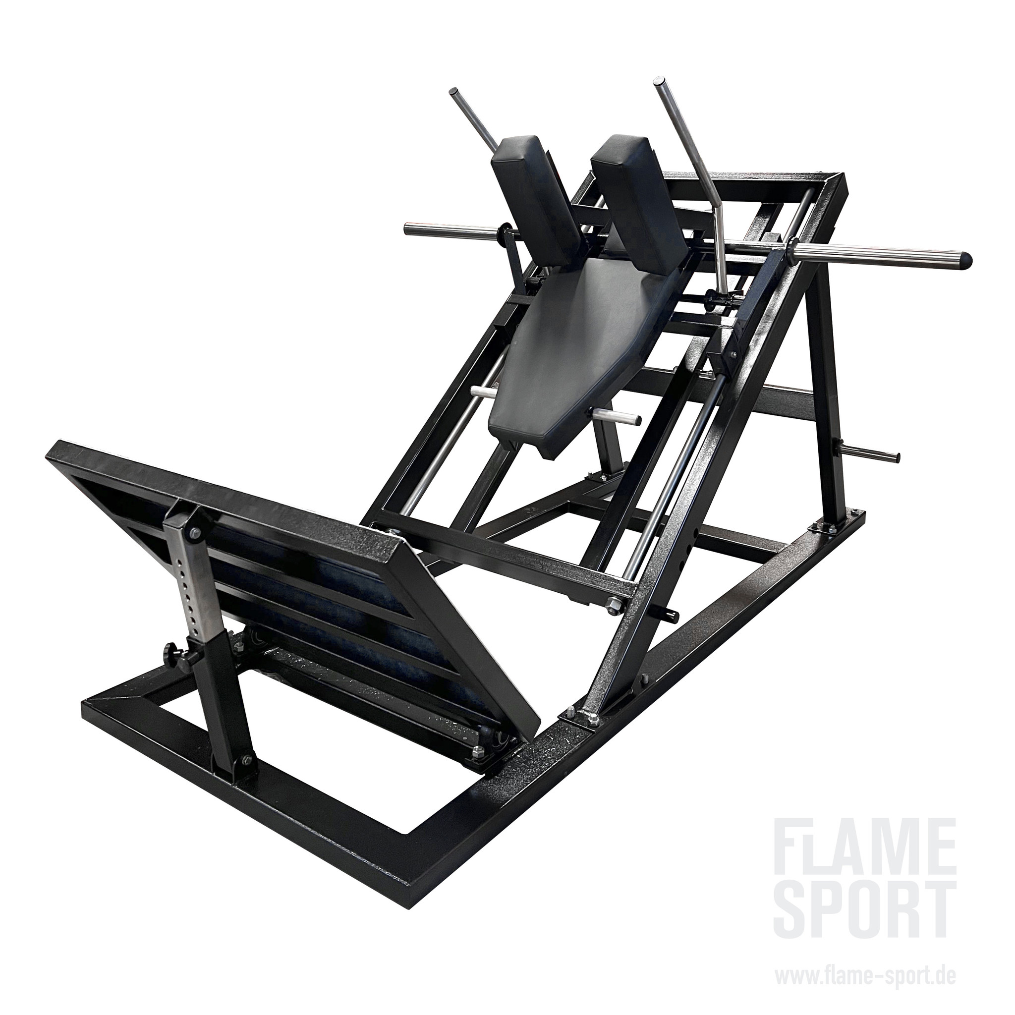 Hack Squat Machine With Adjustable Foot Platform 1DX FLAME SPORT