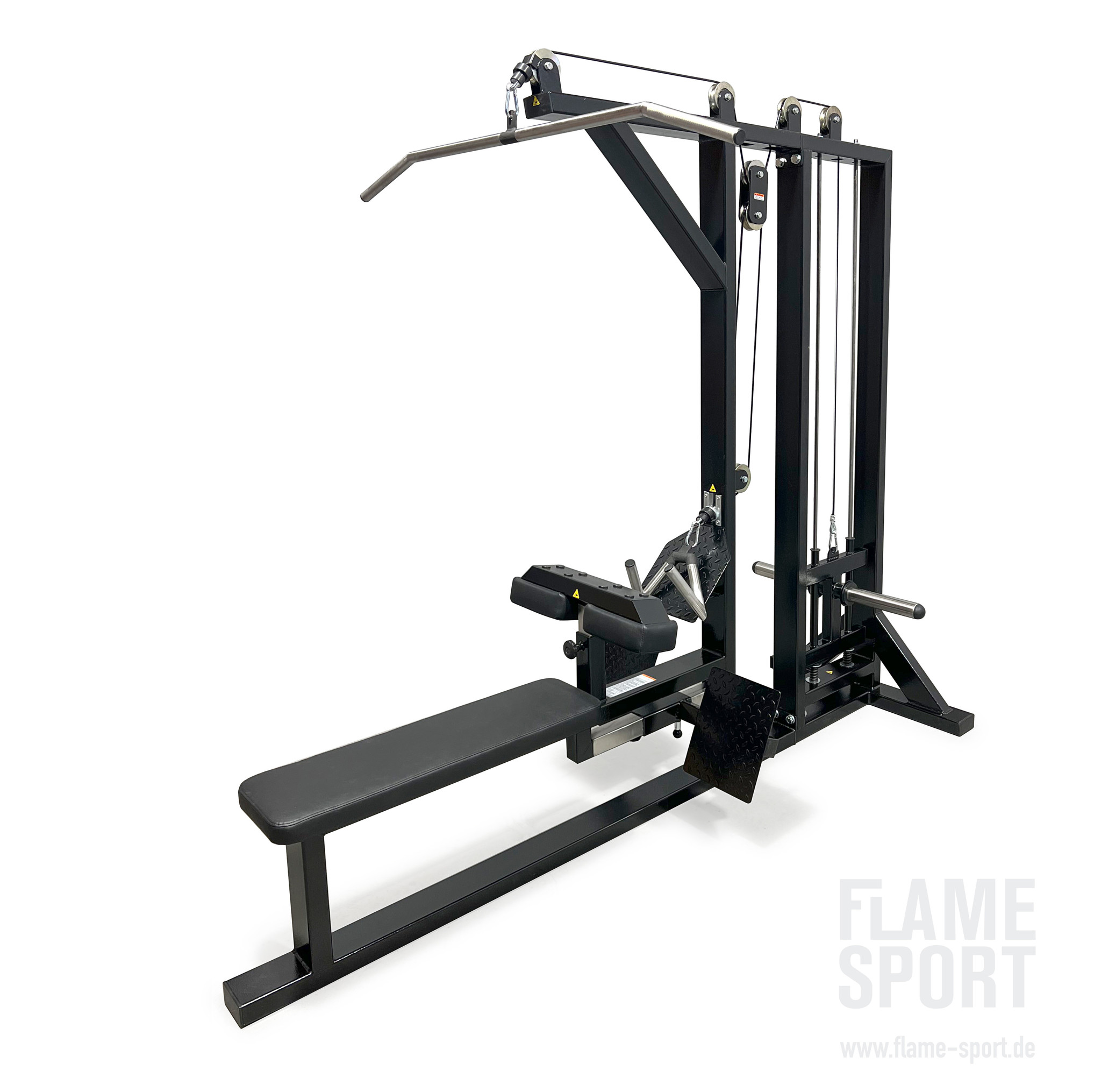 Plate Loaded Seated Row and Lat Station (5MX) FLAME SPORT - FLAME SPORT ...